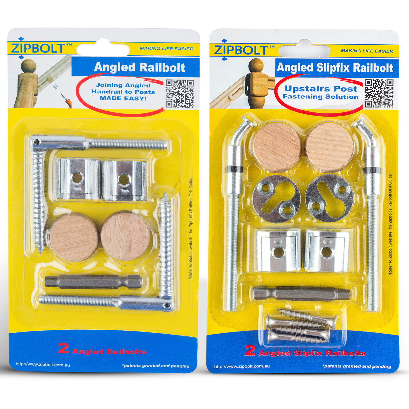 11.560 Angled Railbolt + 13.960 Angled Slipfix Railbolt — Angled Stair ...