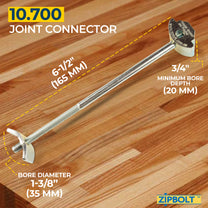 10.700 Countertop Miter Connector — Joint Connector Drawbolt for Joini ...