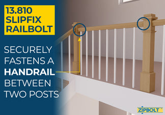 13.810 Slipfix Railbolt Handrail to Newel Post Connector — Easily Fast ...