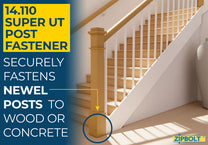 14.110 Super UT Newel Post Fastener — Quick and Easy Wrench-Free Insta ...