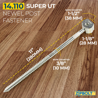 14.110 Super UT Newel Post Fastener — Quick and Easy Wrench-Free Insta ...