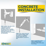 14.110 Super UT Newel Post Fastener — Quick and Easy Wrench-Free Insta ...