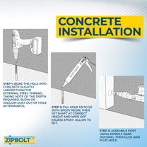 14.110 Super UT Newel Post Fastener — Quick and Easy Wrench-Free Insta ...