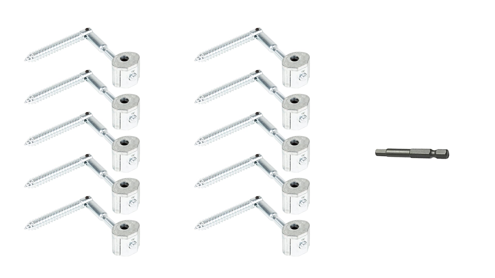 11.560 Angled Staircase Railbolt – Zipbolt