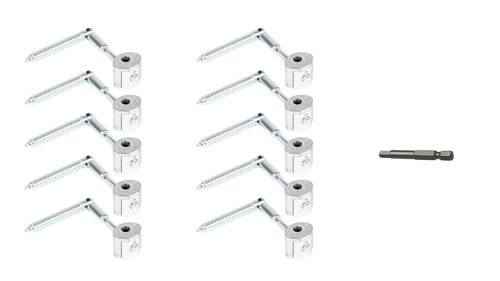 11.560 Angled Staircase Railbolt – Zipbolt