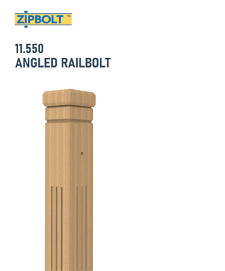 11.560 Angled Staircase Railbolt – Zipbolt