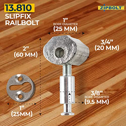 13.810 Slipfix Railbolt Handrail to Newel Post Connector — Easily Fast ...