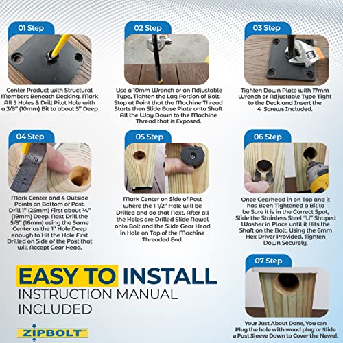 17.800 XT Exterior Post Anchor - for Anchoring Surface Mount Exterior ...