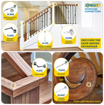14.110 Super UT Newel Post Fastener — Quick and Easy Wrench-Free Insta ...
