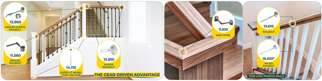 Staircase & Handrail Connectors – Zipbolt